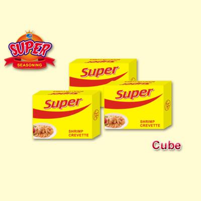 China African's bouillon cube Super 10g halal shrimp crevette seasoning cubes for sale