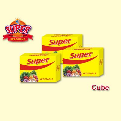 China Super 10g halal vegetable soup cube bouillon cubes for africa for sale