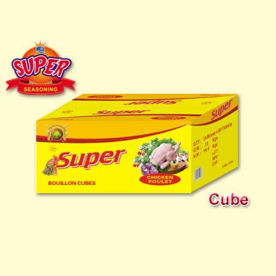 China Super 10g halal chicken poulet soup cube bouillon cubes for africa for sale