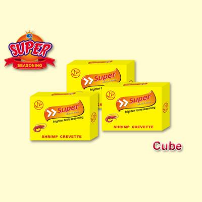 China African's bouillon cubes Super 10g halal shrimp crevette soup cube for sale