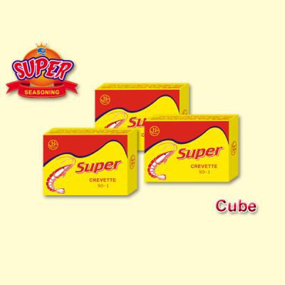 China Good Taste crevette bouillon cubes 10g Super seasoning cubes for sale