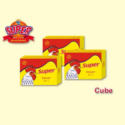 China Good Taste poulet bouillon cubes 10g Super seasoning cubes for sale