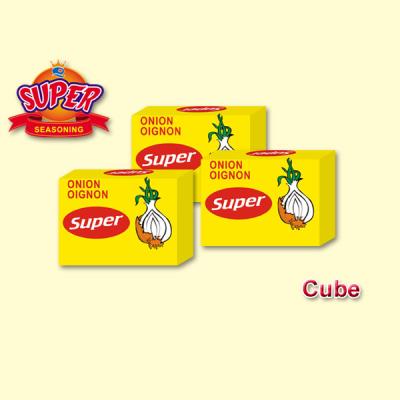 China Onion Flavour Seasoning Cubes Super 10g Halal Bouillon Cubes for sale