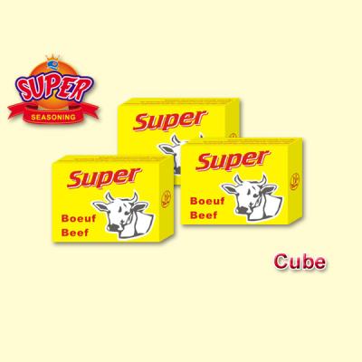 China Beef soup bouillon cube 10g Super halal seasoning cubes for sale