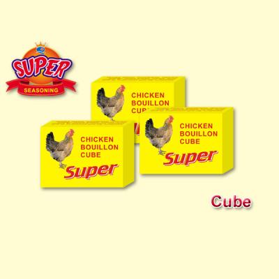 China 10g halal seasoning cubes Super chicken bouillon cube for sale