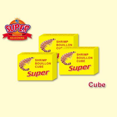 China 10g halal seasoning cubes Super shrimp bouillon cube for sale