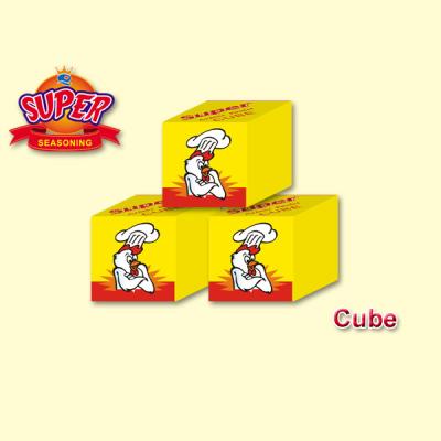 China 4g halal seasoning cubes Super chicken poulet flavour bouillon cube for sale
