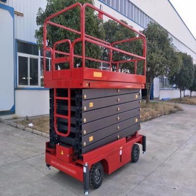 China Hydraulic Mobile Scissor Telescopic Lift Platform DC Power for sale
