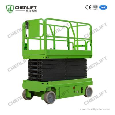China Material Handling Self Propelled Scissor Lift Hydraulic Motor Drive Max 450kg for sale