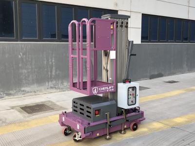China 10M Aluminum Aerial Work Platform(Single Mast) 125Kg Loading Capacity for sale
