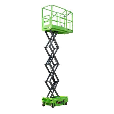 China Adjustable Manual Pushing Mobile Mini Scissor Lift Hydraulic Aerial Work Platform 3m 450kg for sale