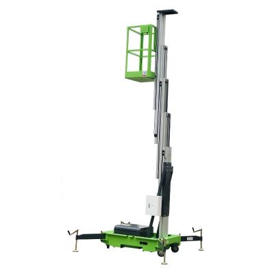 China Mobile Single Mast Electric Vertical Lift 10m Platform Height 130kg Load Capacity for sale