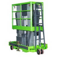 China Double Mast Mobile Vertical Lifting Platform Aerial Work Platform for sale