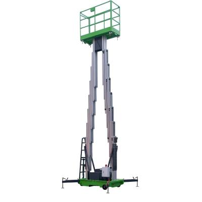 14m 더블 마스트 항공 작업 플랫폼 내구성 AWP 장비 150Kg 로딩