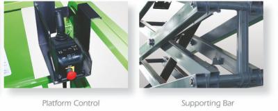 China 10m Platform Height 230kg Load Scissor Lift Self Propelled With Extension Platform for sale