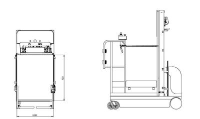 China 300Kg 2700-4500 Mm Self - Propelled Electric Order Picker For Picking Height for sale