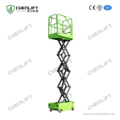 China Electric Hydraulic Scissor Lift Platform 3.9m Trailer DC12V for sale
