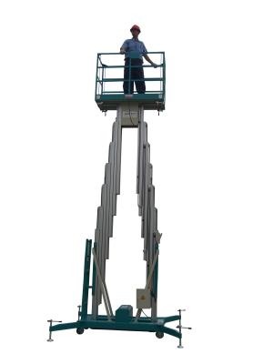 China Extension Platform Double Mobile Aluminum Aerial Work Platform Mast 8m Platform Height for sale