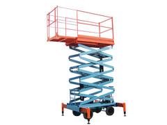 China Hydraulic vertical lift platform , 450Kg single mast mobile hydraulic man lift for sale