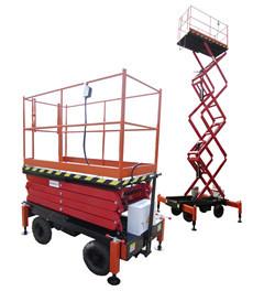 China Suite For Theatre Mobile Scissor Lift with Multi Forks 10m Lifting Height for sale