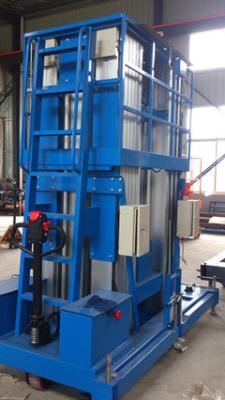 中国 10m/ホテルの三重のマストの電気引き装置が付いている移動式仕事プラットホームは説得運動します 販売のため