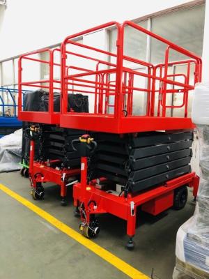China 10m Platform Height 230kg Load Scissor Lift Self Propelled With Extension Platform for sale