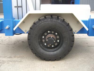 China 6 Meters Platform Height 130kg Loading Capacity Towing Single Mast Aerial Work Plaform For Long Distance Transportation for sale