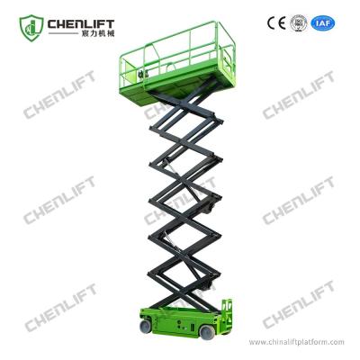 China Hydraulic Motor Drive Self Propelled Scissor Lift Table 8m High Aerial Work Platform for sale