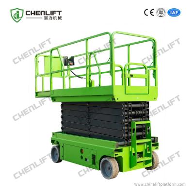 China Hydraulic Motor Drive Self Propelled Scissor Lift Table 8m High Aerial Work Platform for sale