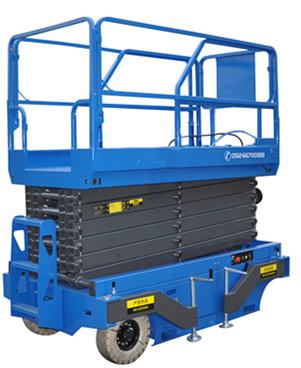 China Hydraulic Mobile Scissor Lift stable structure widely use 8m Hight 300Kg Loading for sale