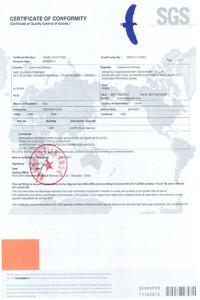 SGS - Ruian Xiaohai Machinery Factory