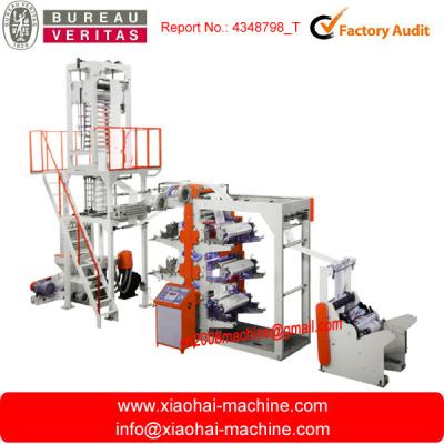 China Plastik- PET Folienblasen-Maschine mit Inline-- 2 Farbe-Flexo-Druckmaschine zu verkaufen