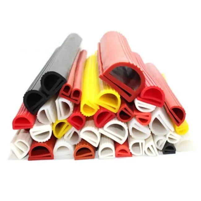 Thermal Insulation Silicone Sponge Weatherproof Closed Cell Structure Rubber Sealing Strip