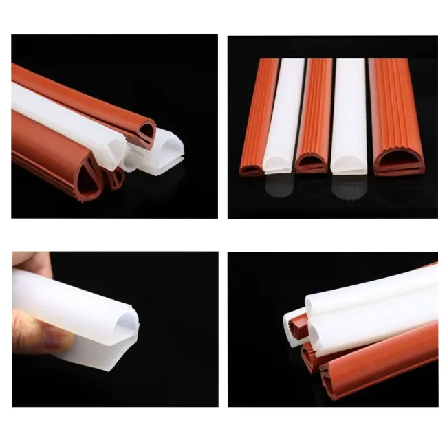 Thermal Insulation Silicone Sponge Weatherproof Closed Cell Structure Rubber Sealing Strip