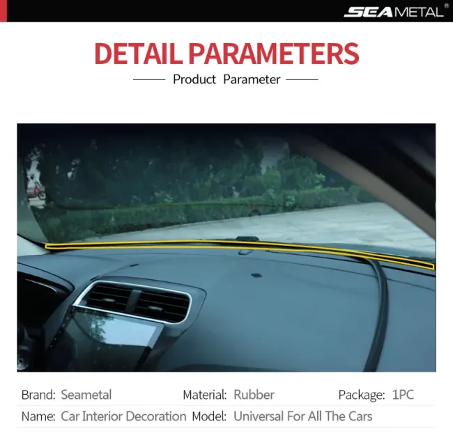 Universal T Shaped Car Sound Windshield Sealant Dashboard Soundproof Rubber Auto Rubber Gap Sealing Strip for Solar Panel