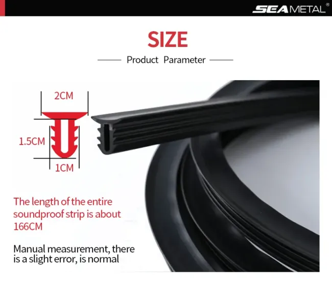 Universal T Shaped Car Sound Windshield Sealant Dashboard Soundproof Rubber Auto Rubber Gap Sealing Strip for Solar Panel