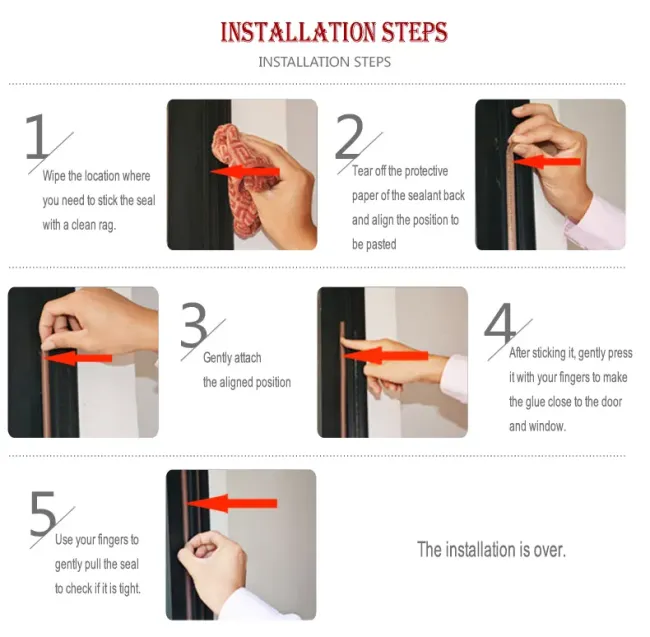 Wholesale Self-Adhesive EPDM Poem Rubber Weatherstrip D E P I Shape Door Window Weather Strip