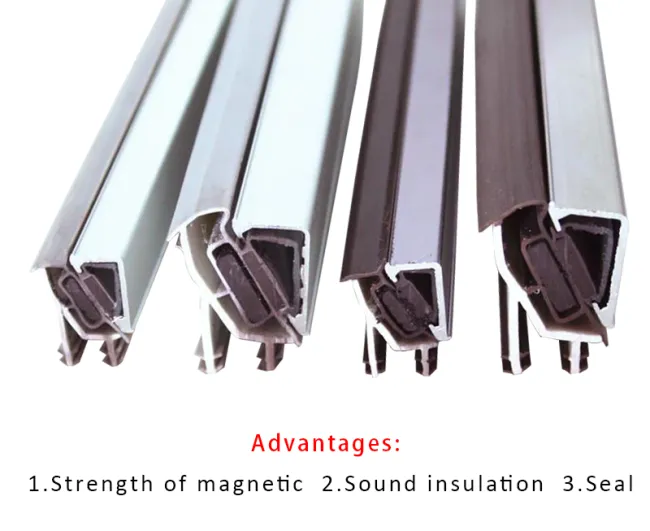 Wooden Door Silent Magnetic Suction Strip Door Magnetic Door Frame PVC Soft and Hard Composite Mute Bar