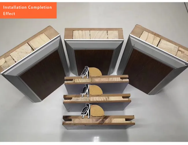 Wooden Door Silent Magnetic Suction Strip Door Magnetic Door Frame PVC Soft and Hard Composite Mute Bar
