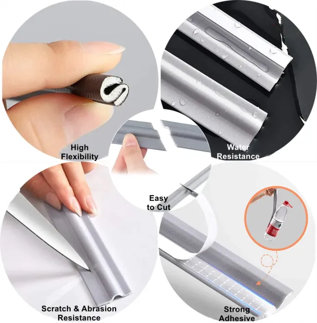 Multifunctional Window Weather Stripping Door Seal Strip Self Adhesive PU Foam Weather Strip
