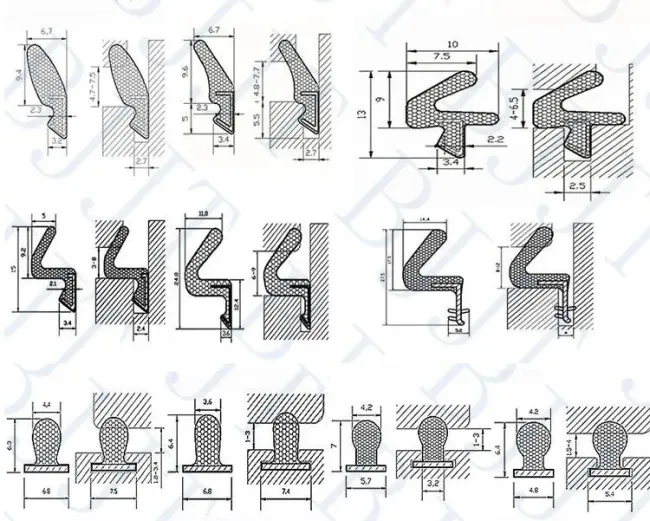 PU Polyurethane Foam Door and Window Anti-Vibration Seal Strip
