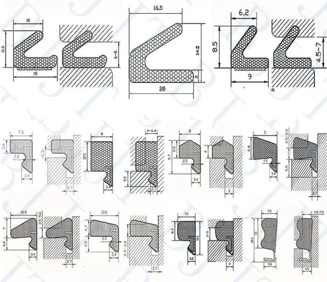 PU Polyurethane Foam Door and Window Anti-Vibration Seal Strip