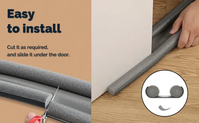 Weatherproof Door Bottom Sealing Strip Guard Stopper Weatherstrip Door Seal Guard Wind Dust