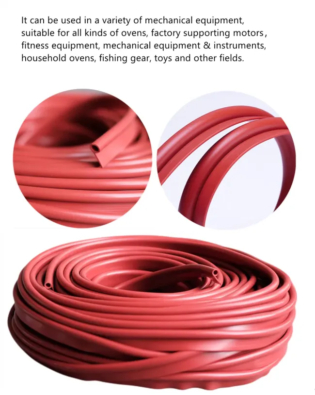 Heat Resistant High Temperature Extruded P Shaped Oven Door Seal Gasket Strip in Black/White/Red