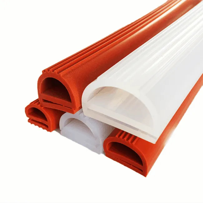 E-Shape Silicone Rubber Sealing Strip E-Type Heat Resistant Oven Door Seal Strip for Freezer &amp; Steaming Machine