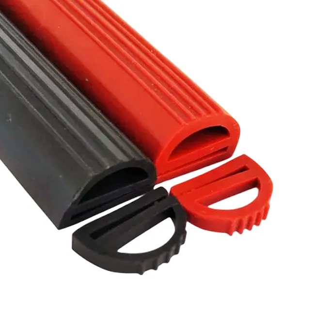 E-Shape Silicone Rubber Sealing Strip E-Type Heat Resistant Oven Door Seal Strip for Freezer &amp; Steaming Machine