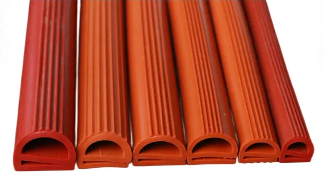 E-Shape Silicone Rubber Sealing Strip E-Type Heat Resistant Oven Door Seal Strip for Freezer &amp; Steaming Machine