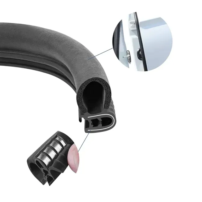 Rubber Car Door Window Bulb Seal U Shaped PVC Edge Trim Strip