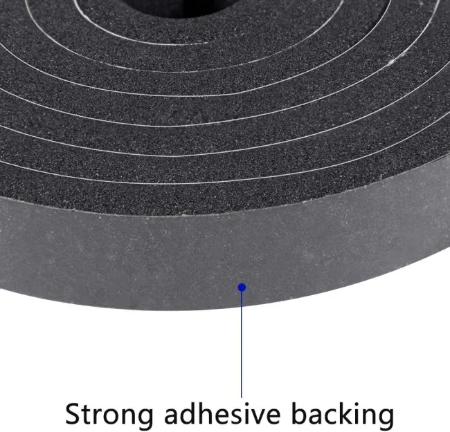 Self-Adhesive EVA Foam Insulation Tape White Weather Stripping Tape for Door Window Draught Excluder Anti-Collisi
