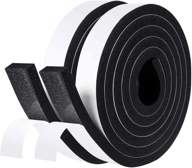 Single Sided Adhesive EVA Foam Sponge Sealing Strip Tape Self-Automatic Shockproof Door Window Seal Rubber EPDM Silicon PU Foam EVA Seal